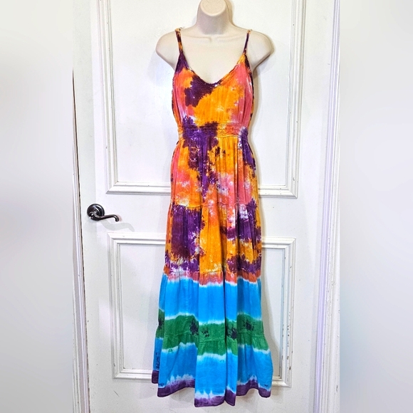 EARTHBOUND | Dresses | Earthbound Yellowpurple Sleeveless Multicolor ...